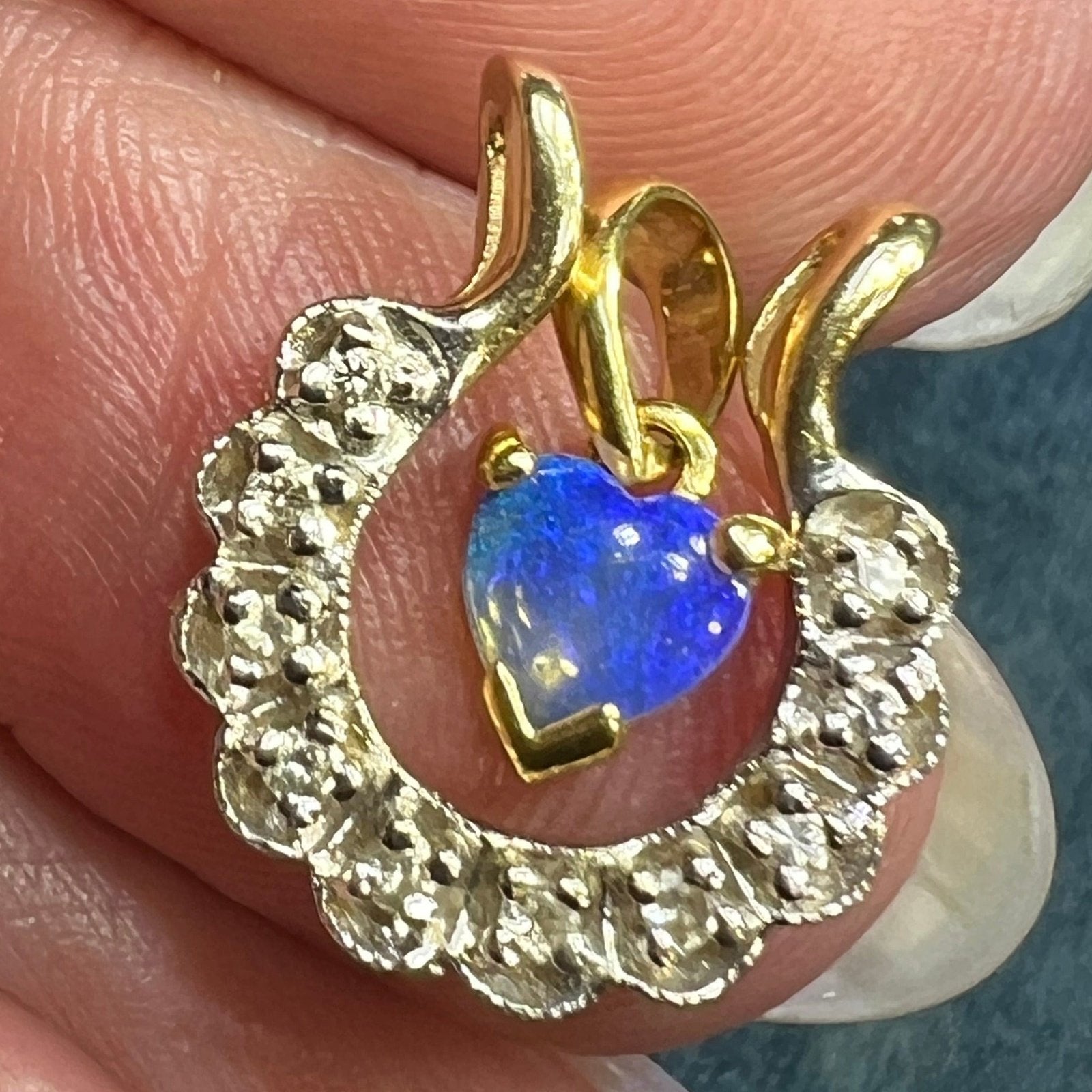 14k Gold Diamond Halo ENHANCER Jacket *Dress up Your Solitaire Pendant ...