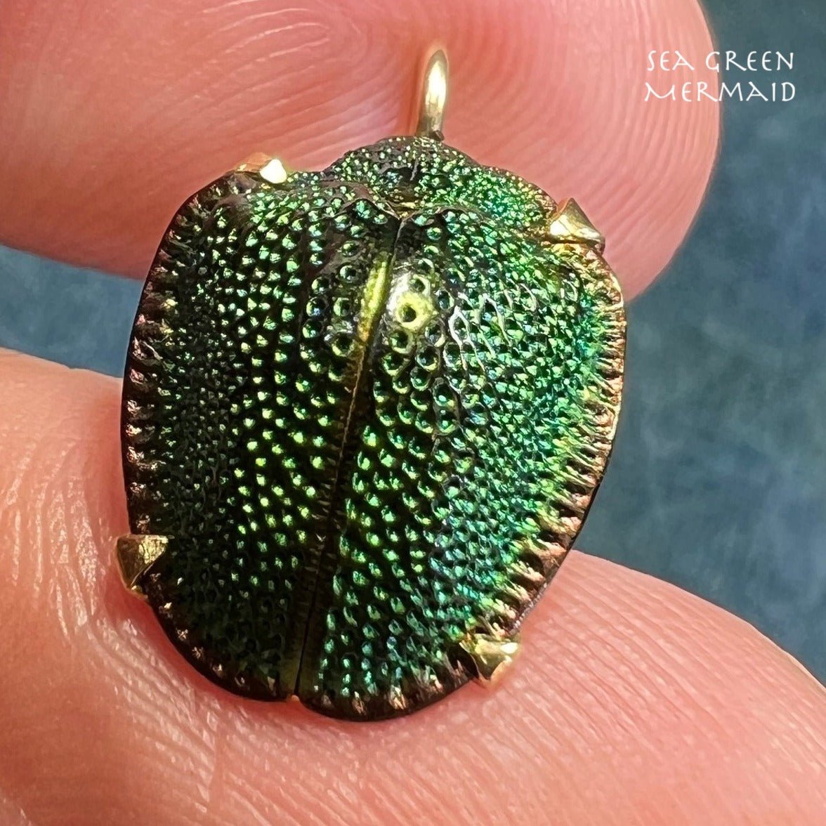 14k Gold Real SCARAB Egyptian Beetle Pendant. Victorian Antique – Sea ...