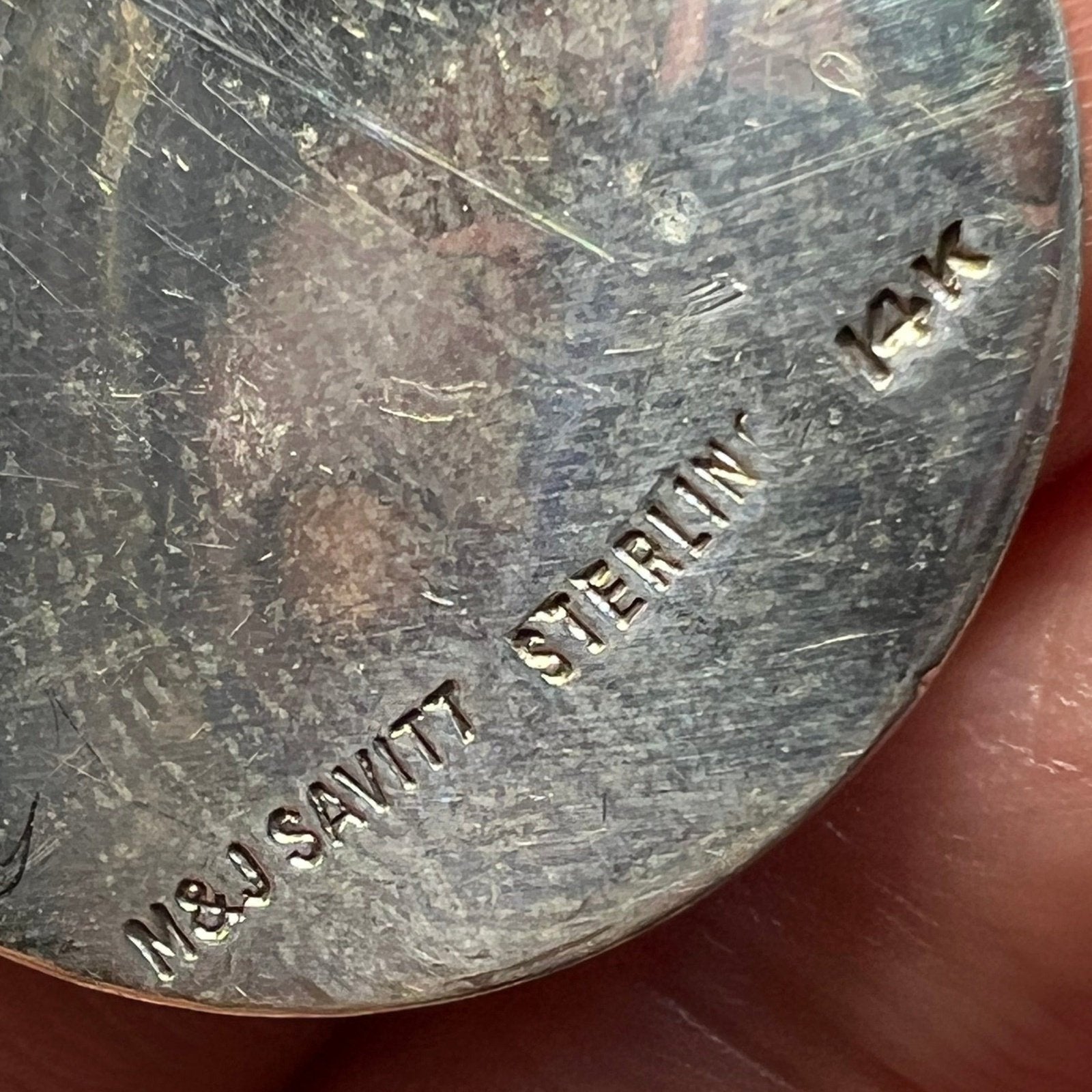 14k Gold + Silver Lunar Phase Full Moon Eclipse Pendant. M+J Savitt ...